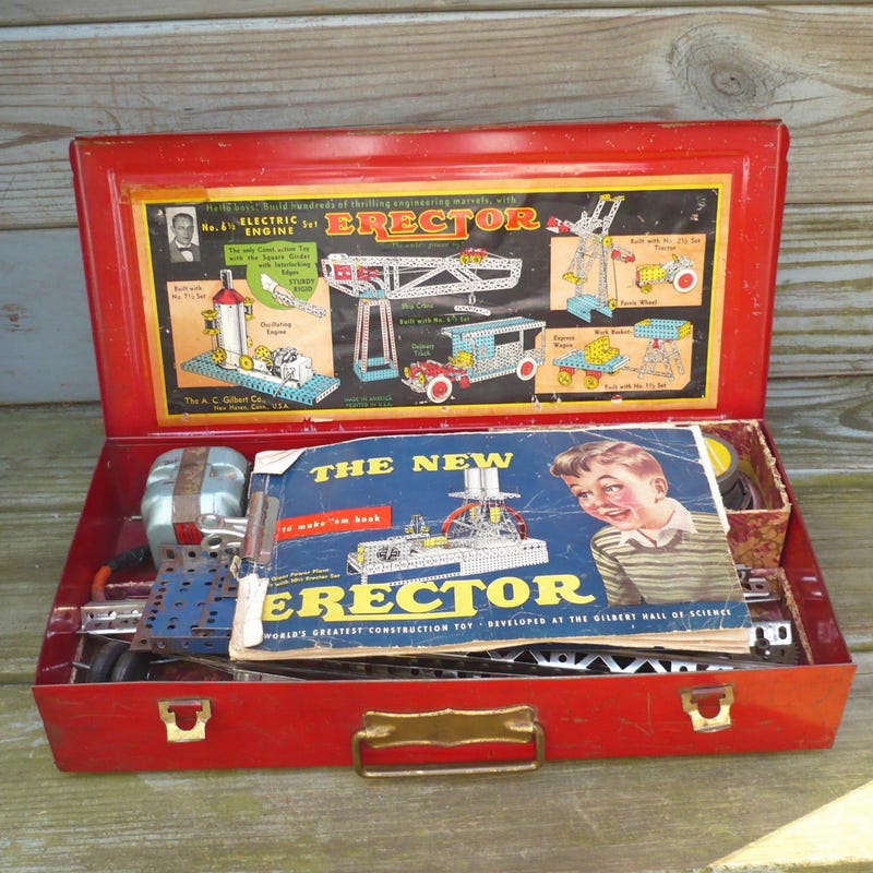 Vintage Erector Set - Etsy