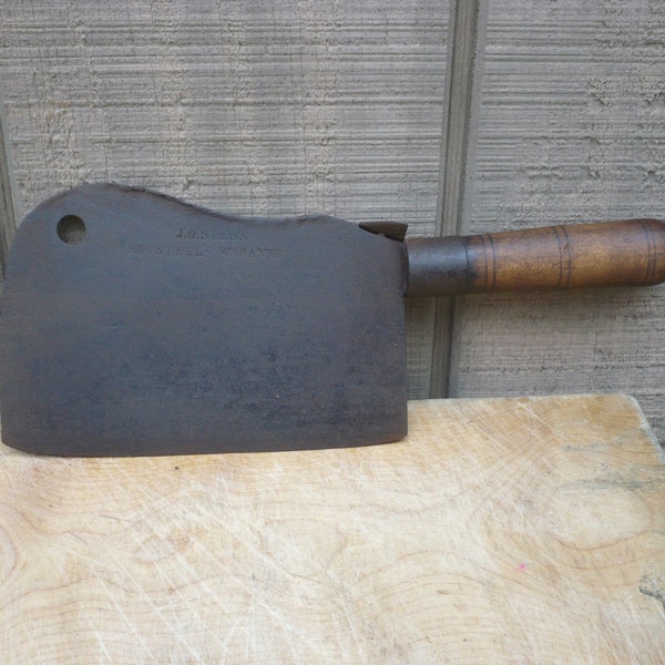 Antique Meat Cleaver - Etsy