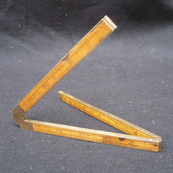 Antique Folding Rule - Etsy