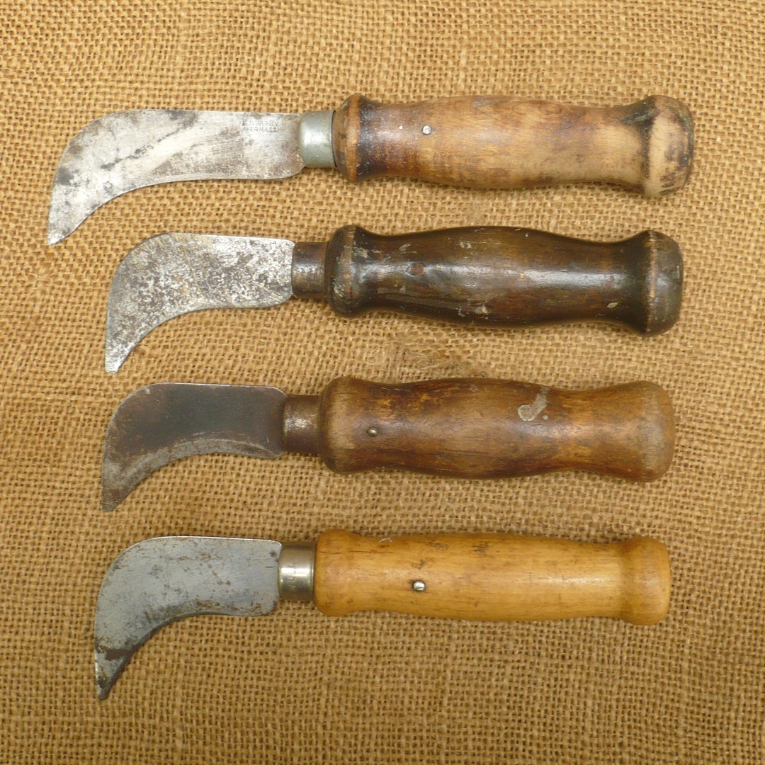 4 Vintage Linoleum Knives - Etsy