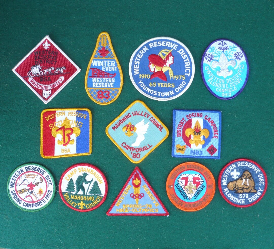 12 Vintage BOY SCOUT Patches - Etsy