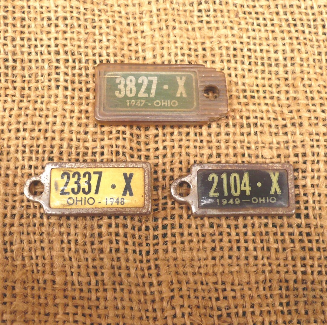 3 DAV License Plate Key Tags-ohio-all for One Price - Etsy