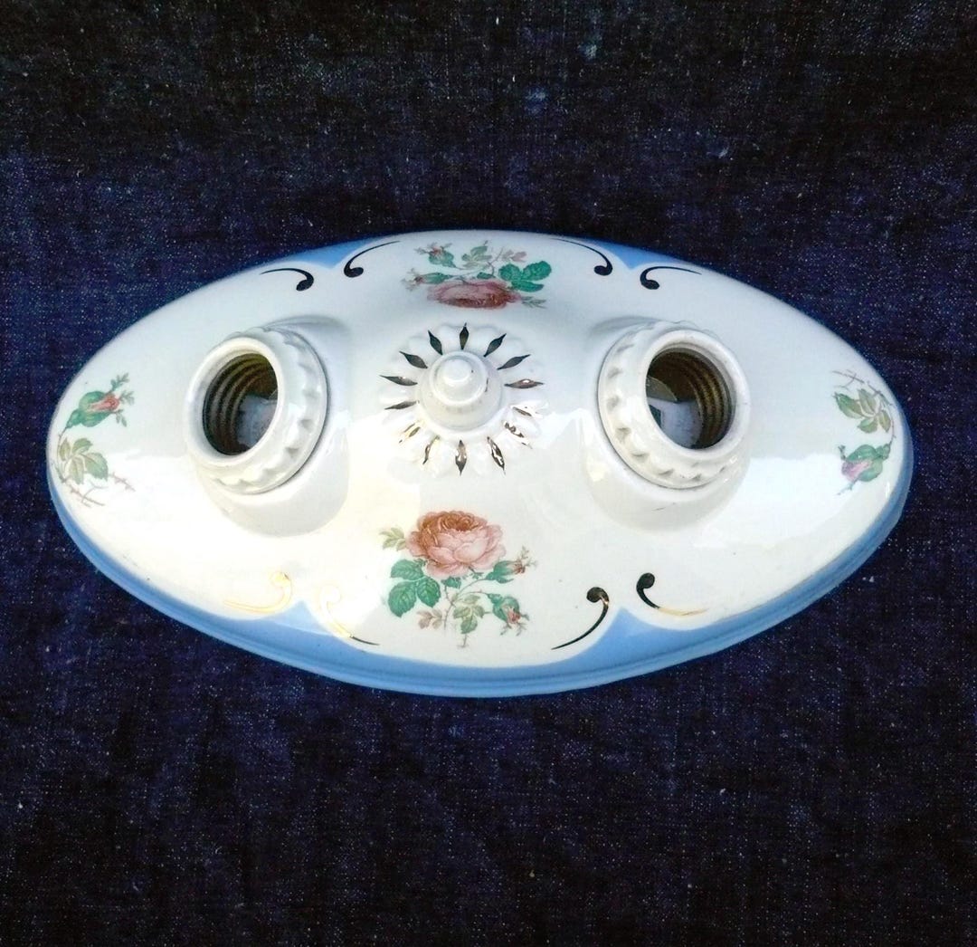 Porcelain Ceiling Light Fixture - Etsy