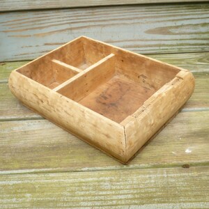 Vintage Wood Box-unusual Round Sides - Etsy