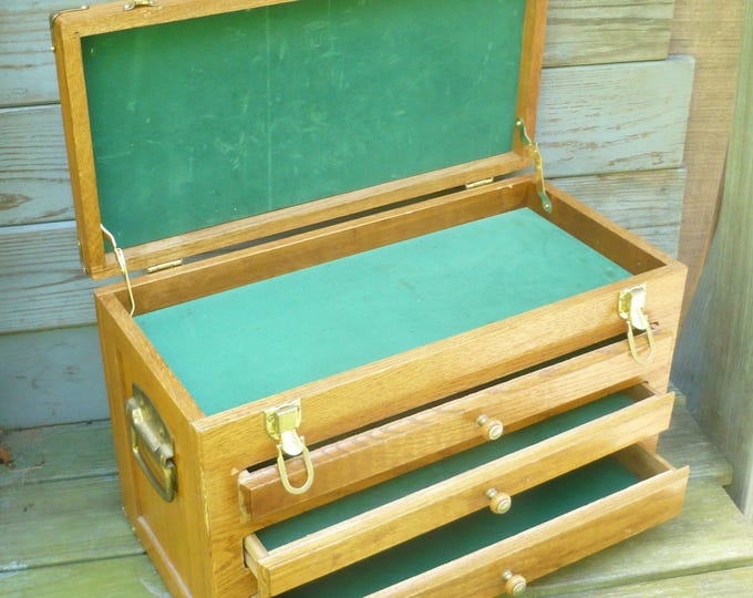 Vintage Machinists Style Tool Box - Etsy