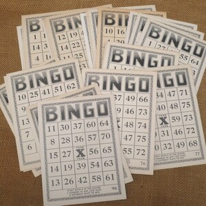 Vintage Bingo Cards - Etsy