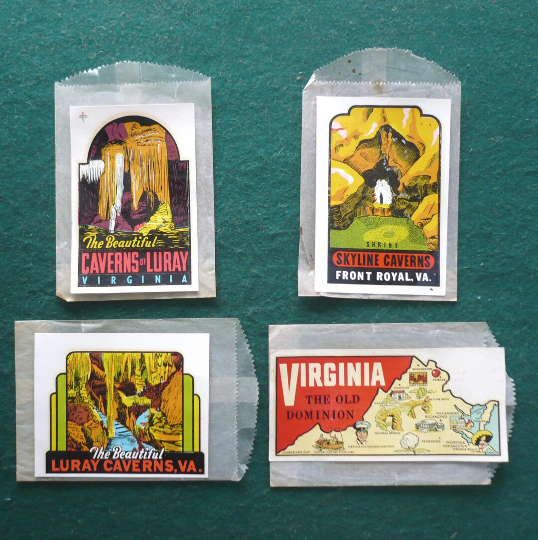 1950s Travel Decals - Etsy
