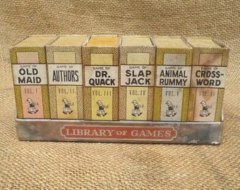 Vintage 1930’s Russell Library of Games 5 Miniature Card Games Missing ...