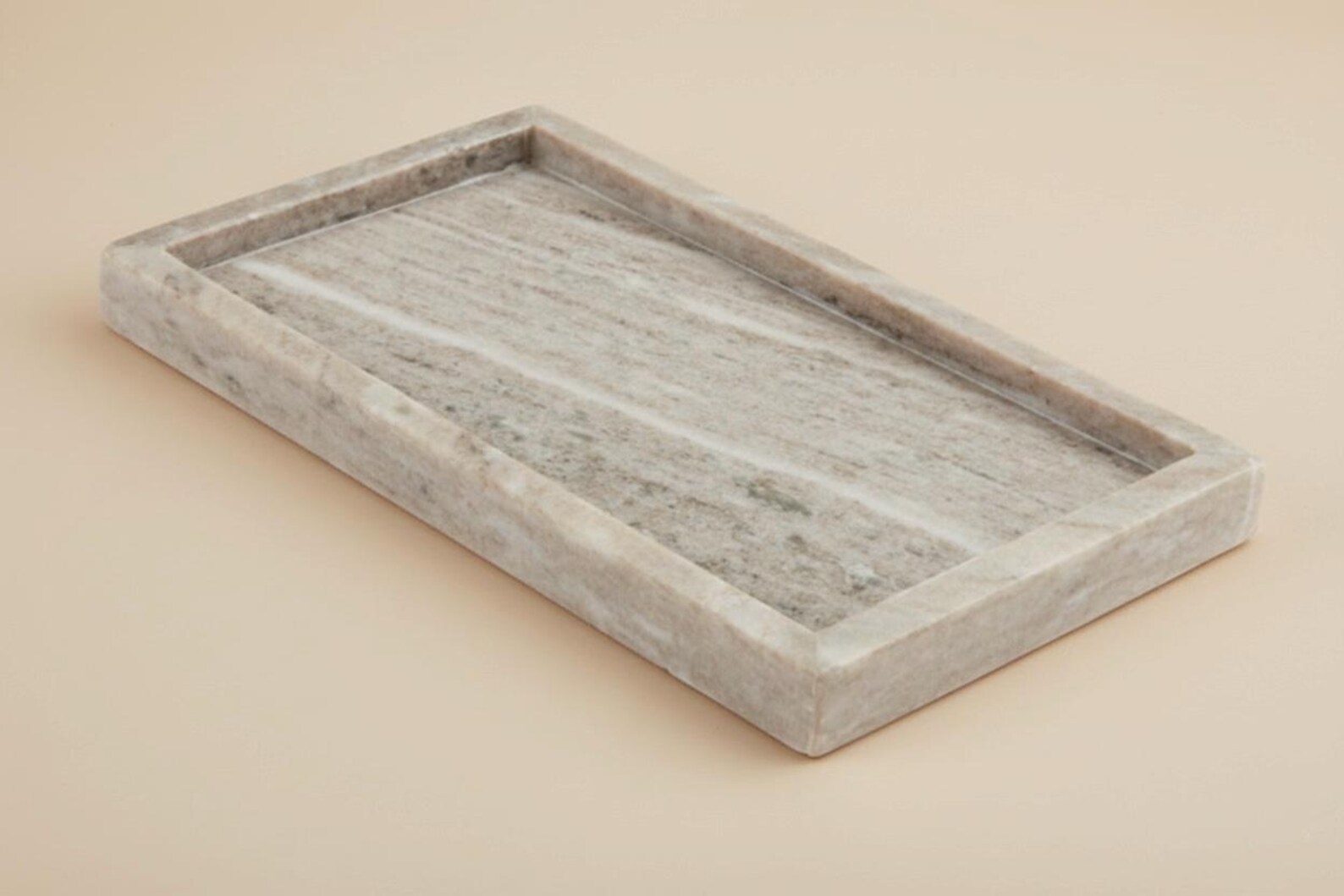 Rectangular Marble Tray | Stone Decorative Tray, Minimal Bathroom ...