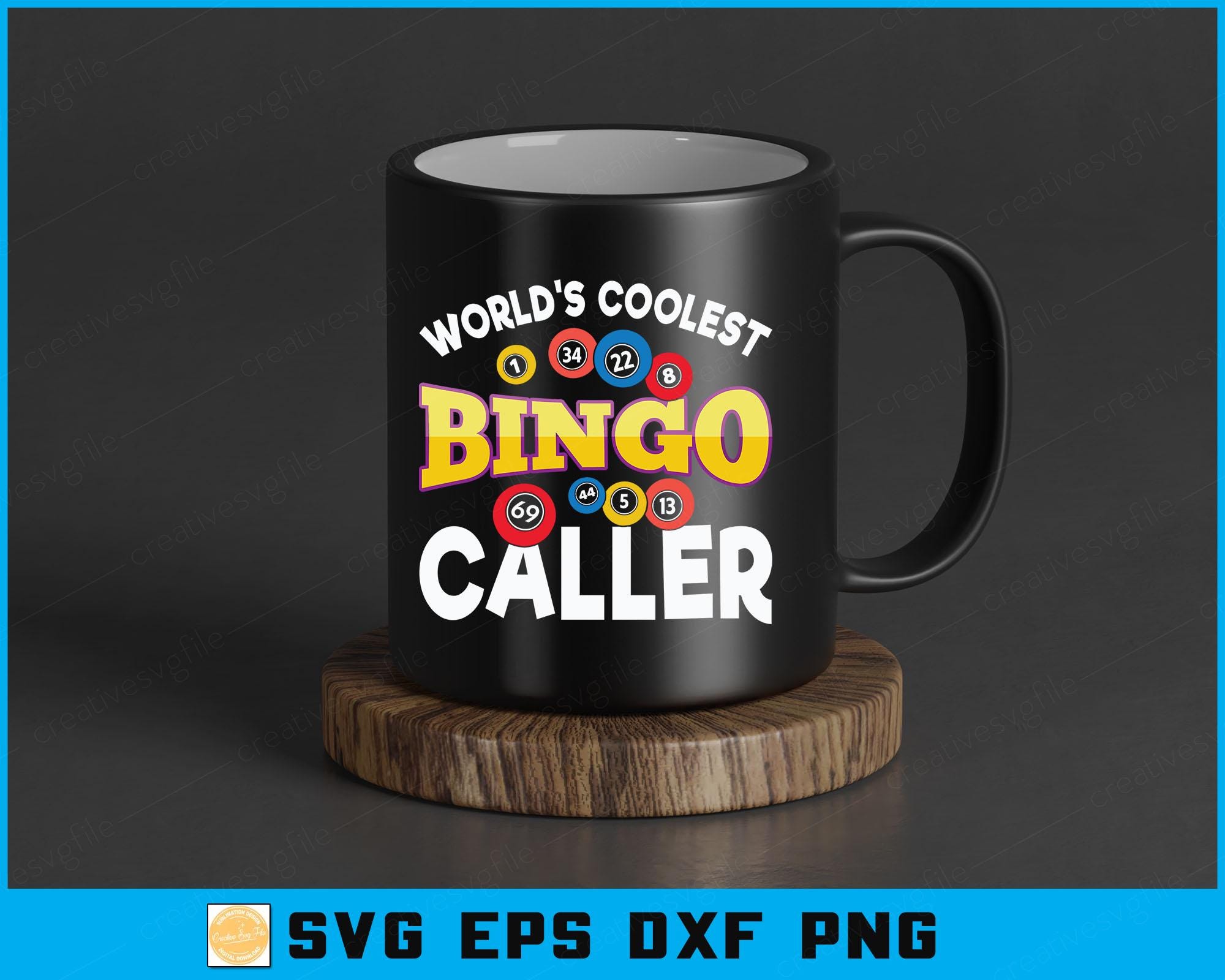 World's Coolest Bingo Caller SVG PNG - Funny Quote Cutting File - Etsy