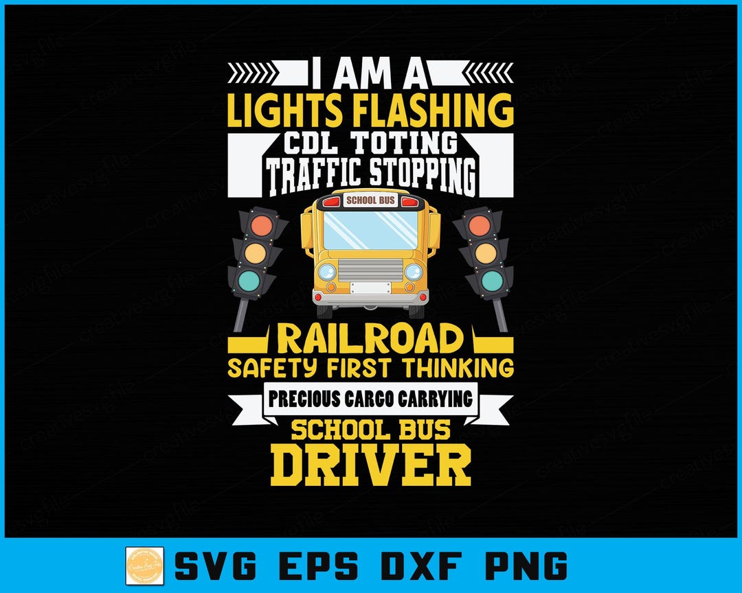 School Bus Driver SVG | Funny School Bus Cut File | Bus Driver Life PNG ...
