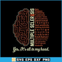 Multiple Sclerosis Awareness SVG Bundle - 25 Designs, Orange Ribbon SVG ...
