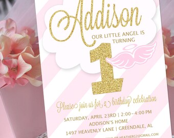 Angel invitation | Etsy