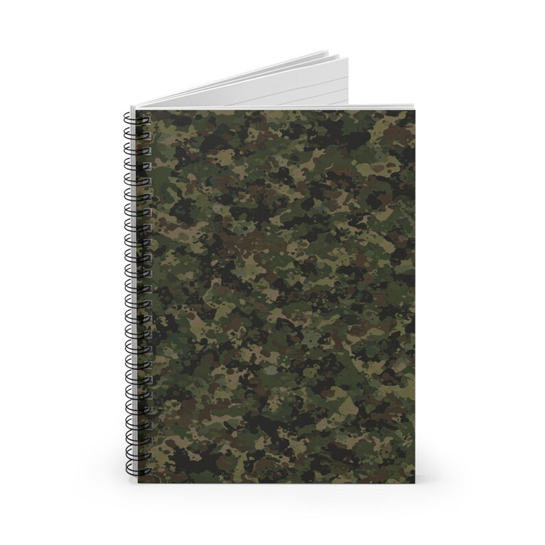 Camouflage Spiral Notebook - Military-inspired Journal for Students ...