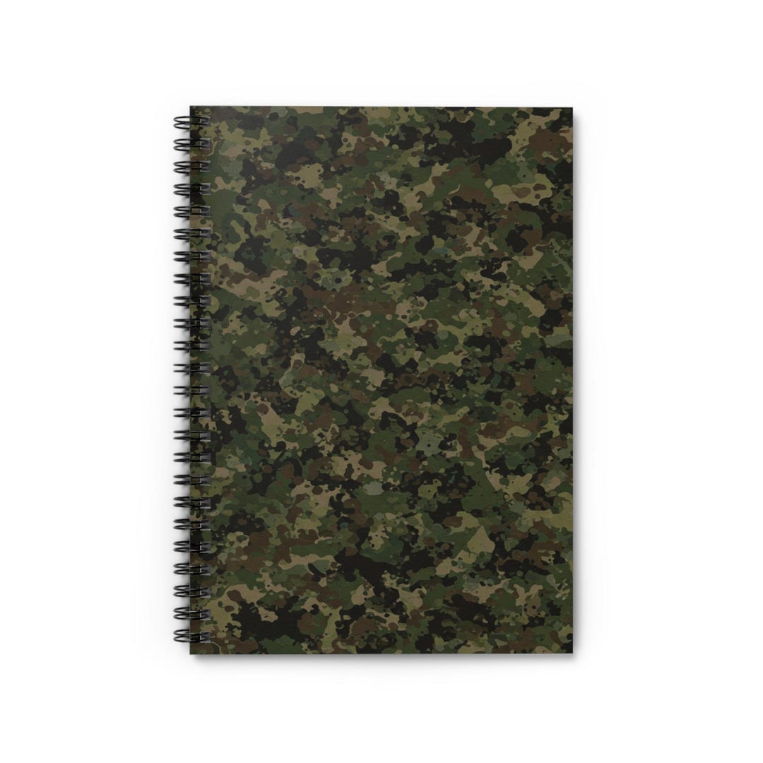 Camouflage Spiral Notebook - Military-inspired Journal for Students ...
