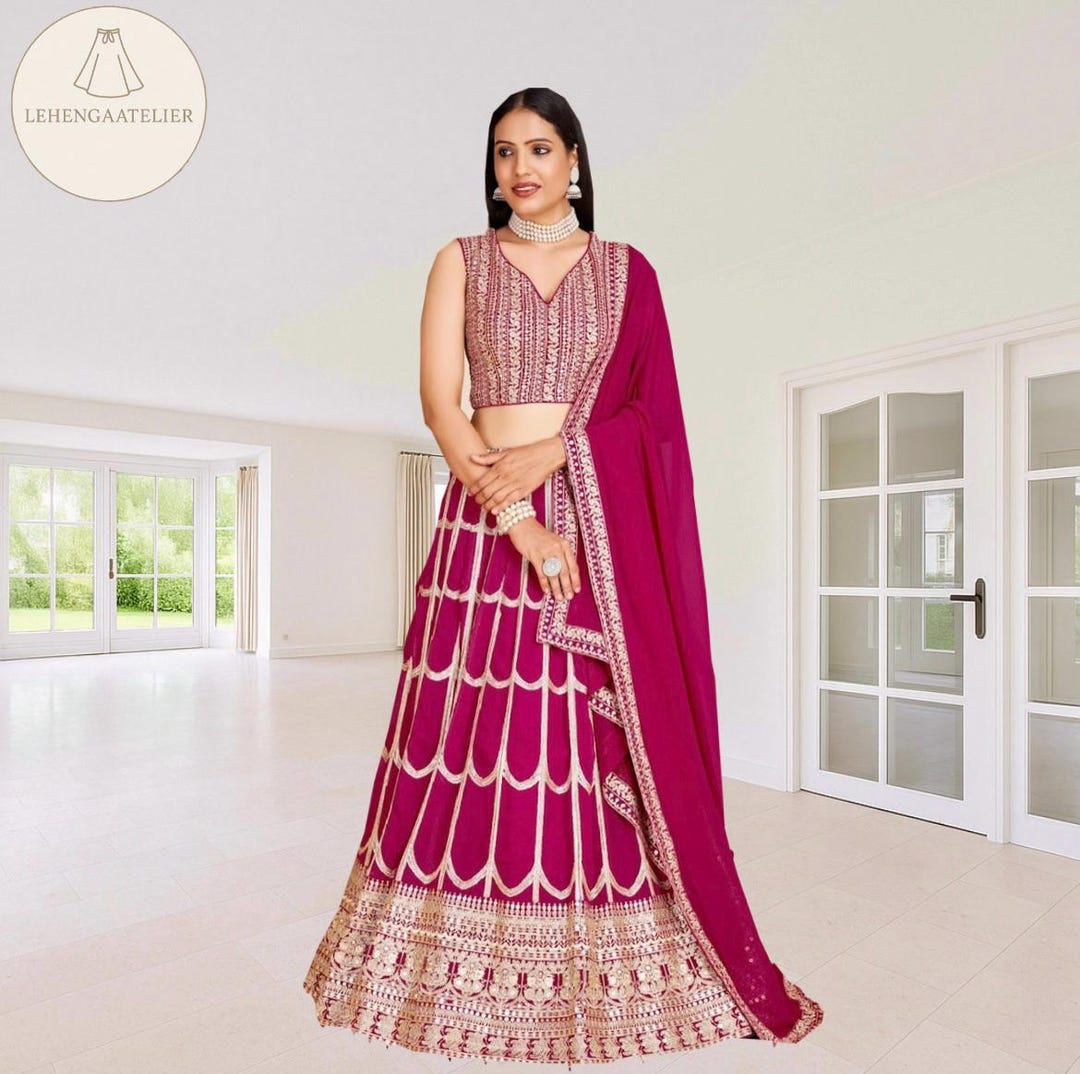 Red Chaniya Choli for Women Wedding Guest Wear Partry Reception ...