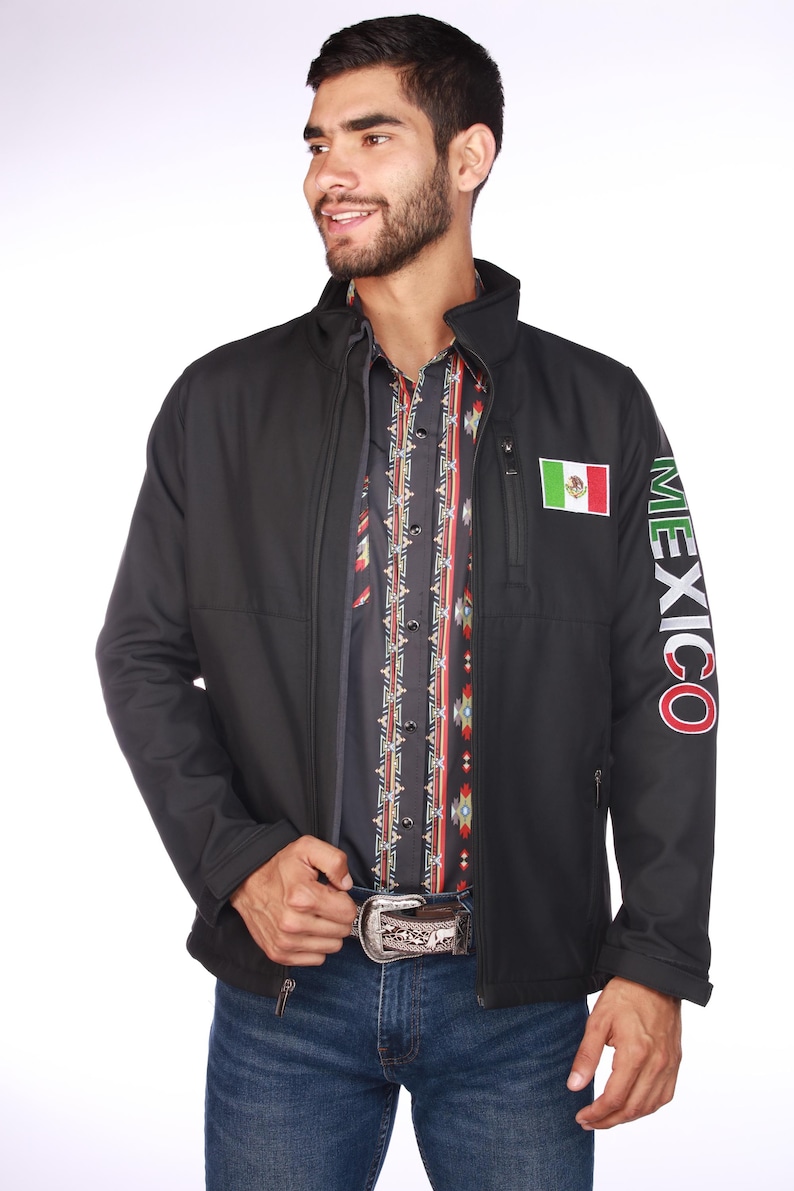 Men’s Mexico Flag Zip Jacket - Etsy