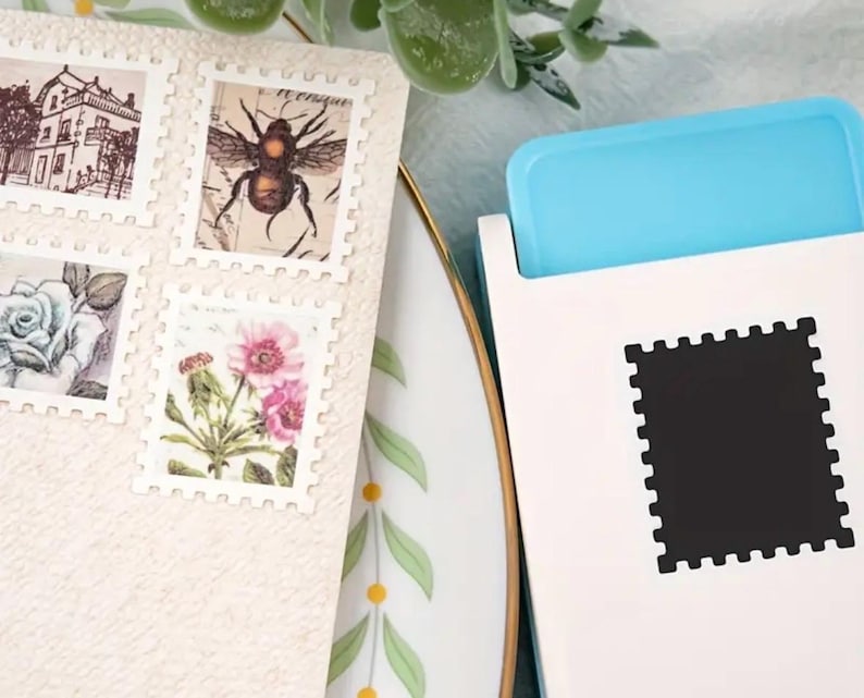 Postage Stamp Punch Cutter, Postage Stamp, Junk Journaling Supplies ...