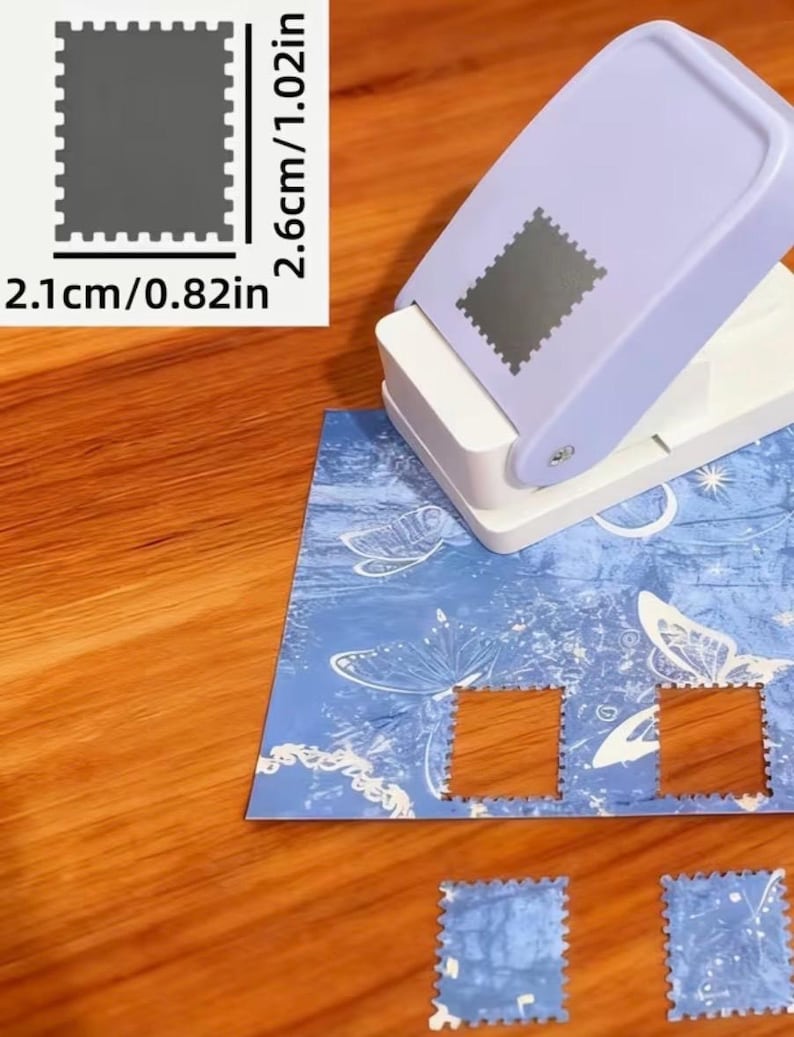 Postage Stamp Punch Cutter, Postage Stamp, Junk Journaling Supplies ...