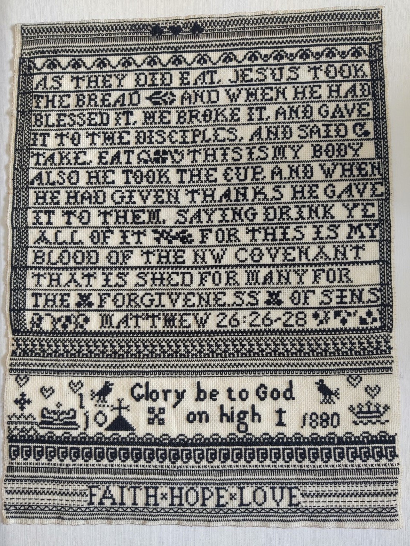 Sampler the Lords Supper Rue23paris the Lords Supper Sampler - Etsy