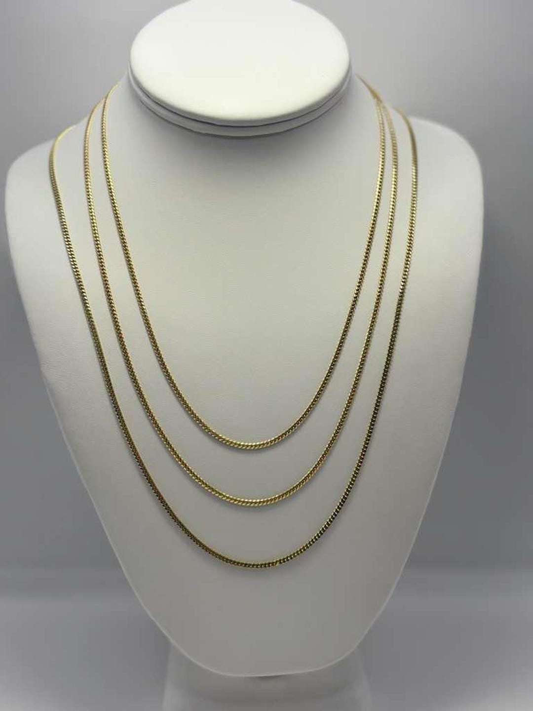 Miami Cuban Solid, 14k Gold Chain - Etsy