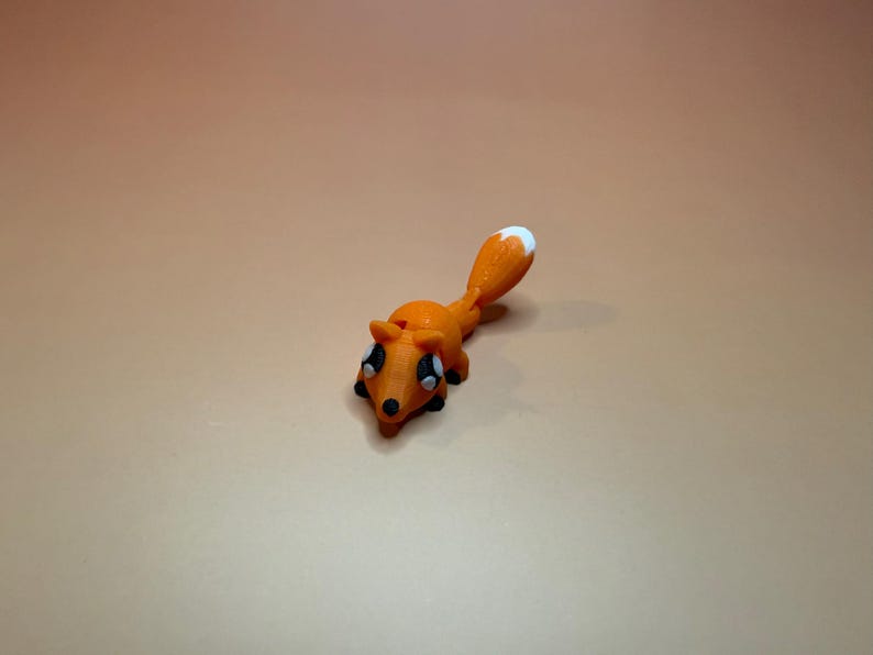 3D Printed Articulated Fox Figurine: Desk Buddy, Fidget Toy - Etsy