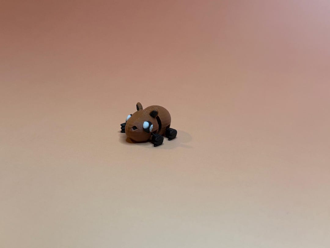 Mini Pocket Capybara | 3D Printed Cute Desk Pet Toy | Relaxing Animal ...