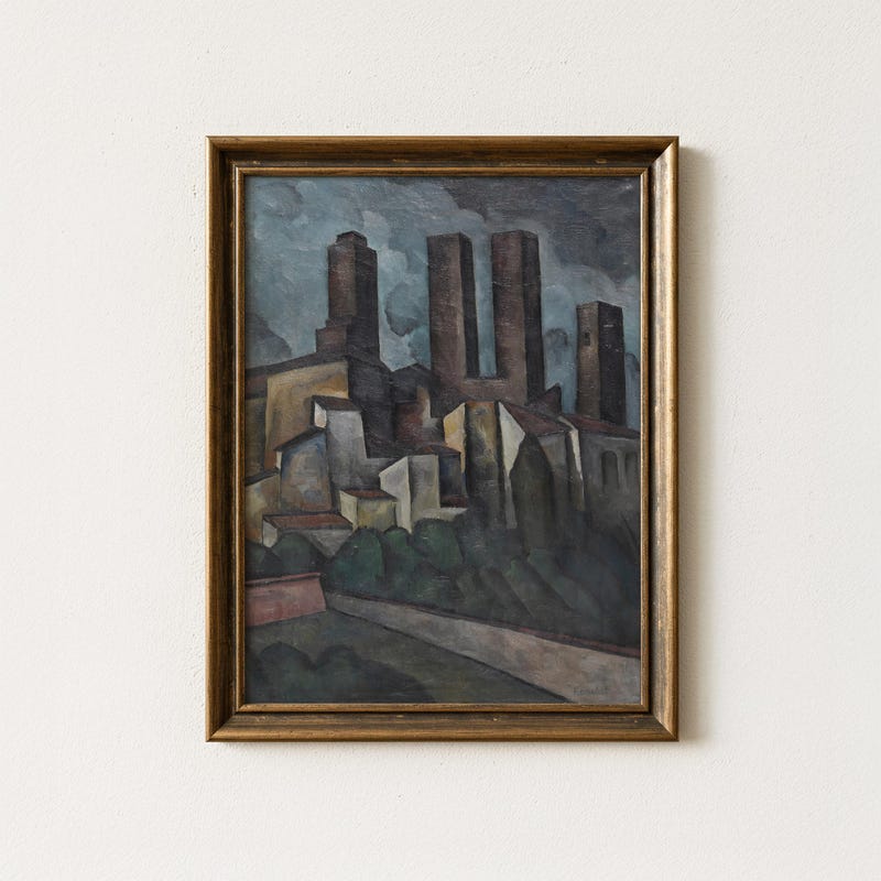 Cubist Cityscape - Etsy