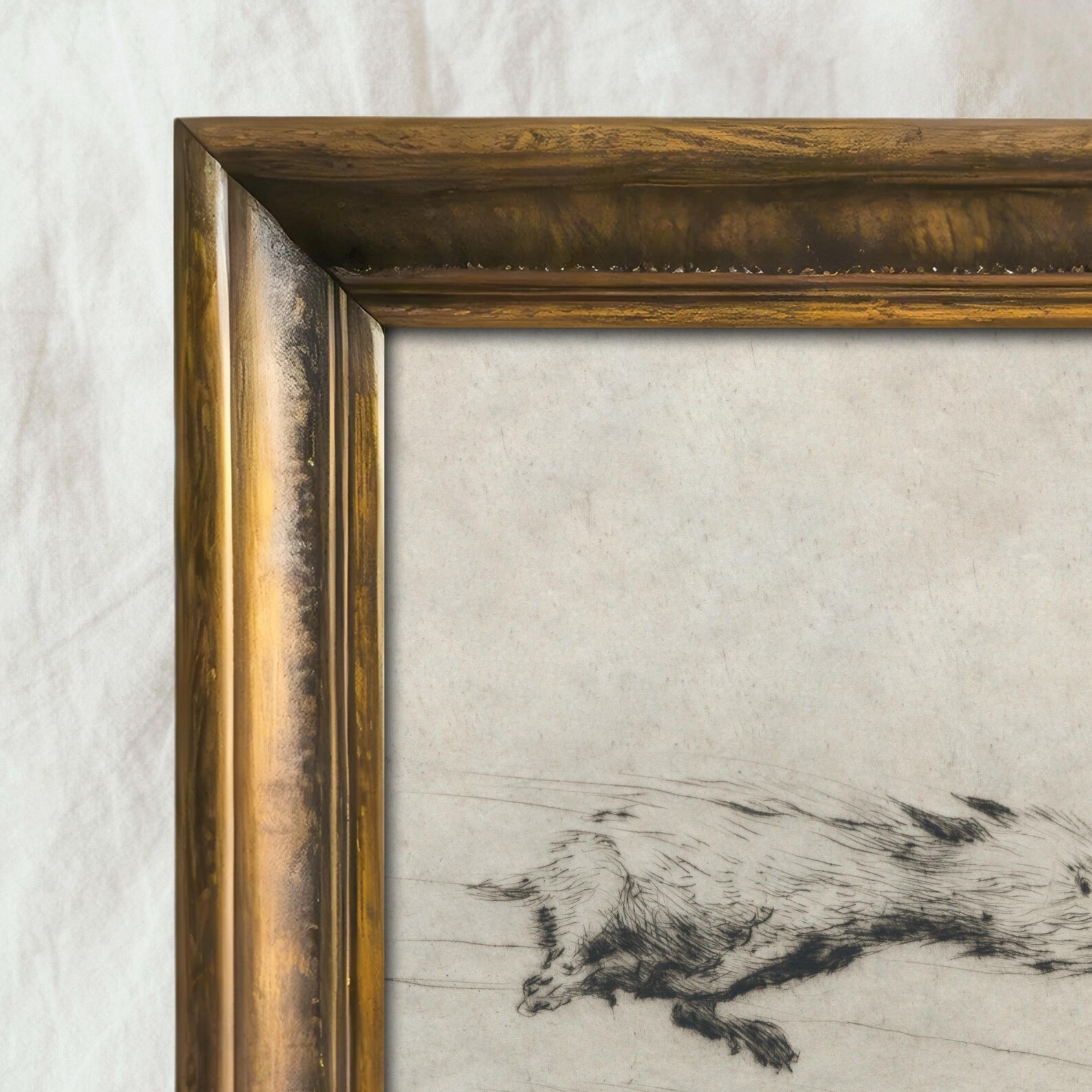 Dog With Zoomies | Rustic Dog Portrait Drawing | Minimalist Pet Terrier ...