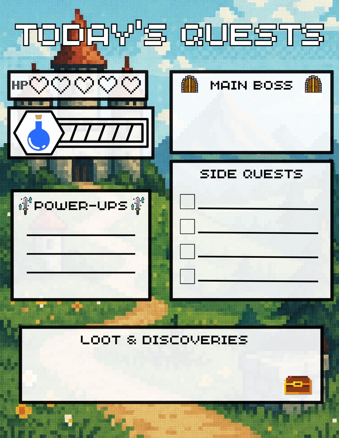 RPG Daily Planner - Etsy