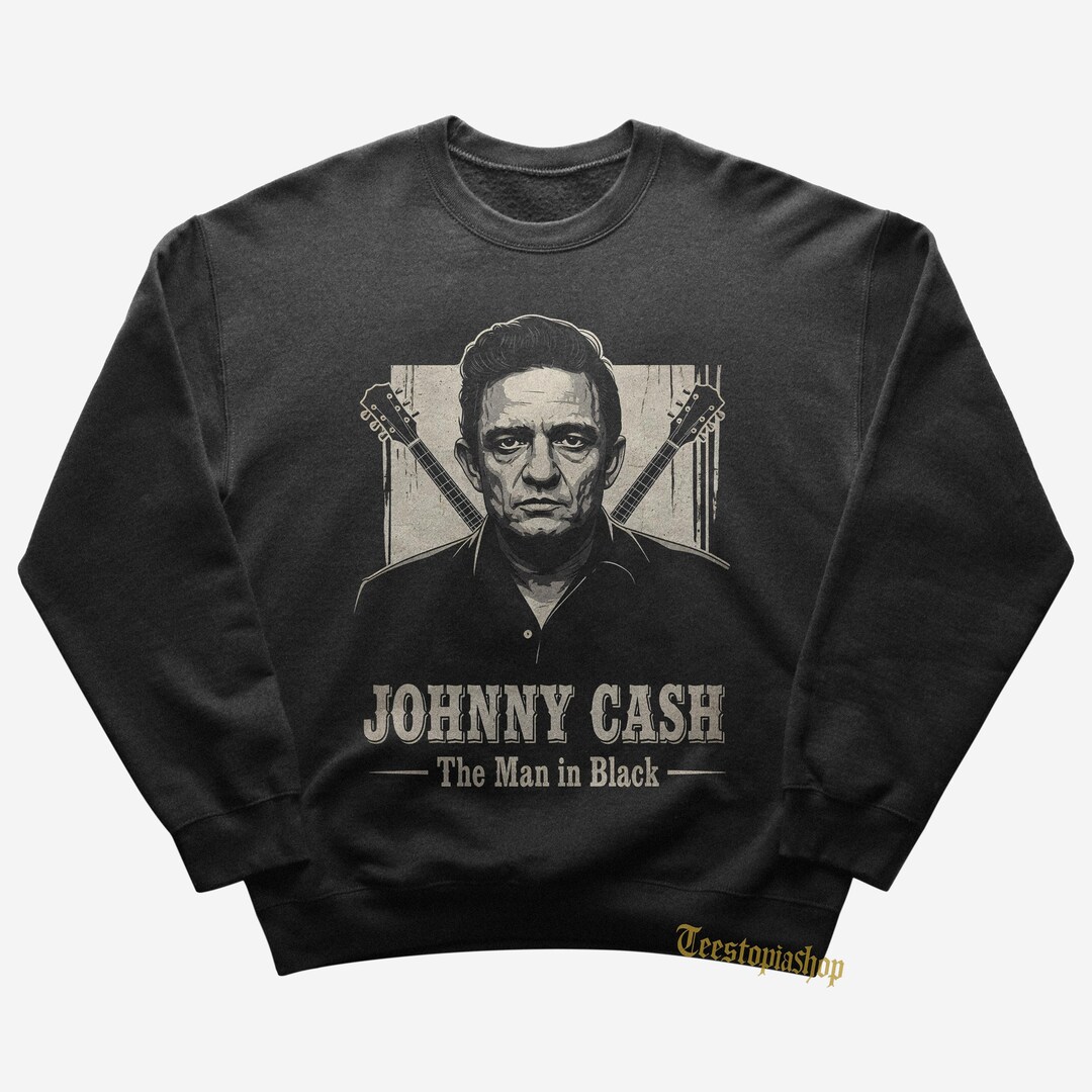 Johnny Cash Sweatshirt - Country Rock Sweatshirt - at Folsom Prison ...