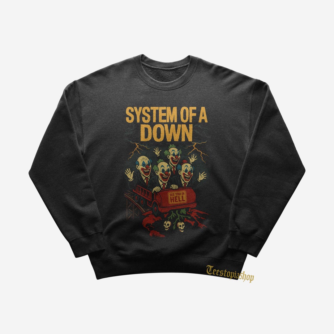 System of A Down Sweatshirt - Metal Music Sweatshirt - Toxicity - SOAD ...