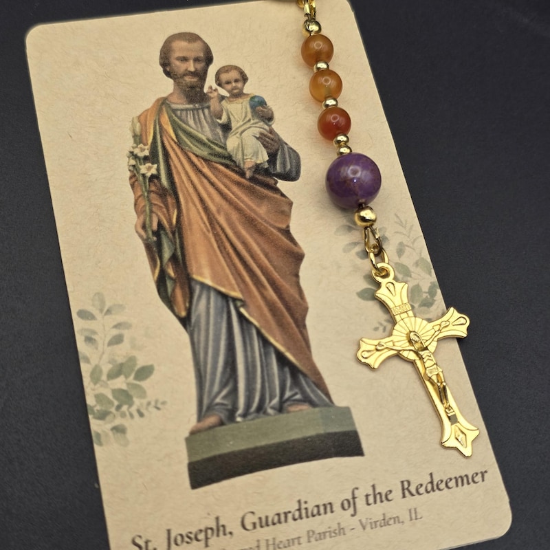 St Joseph Rosary - Etsy