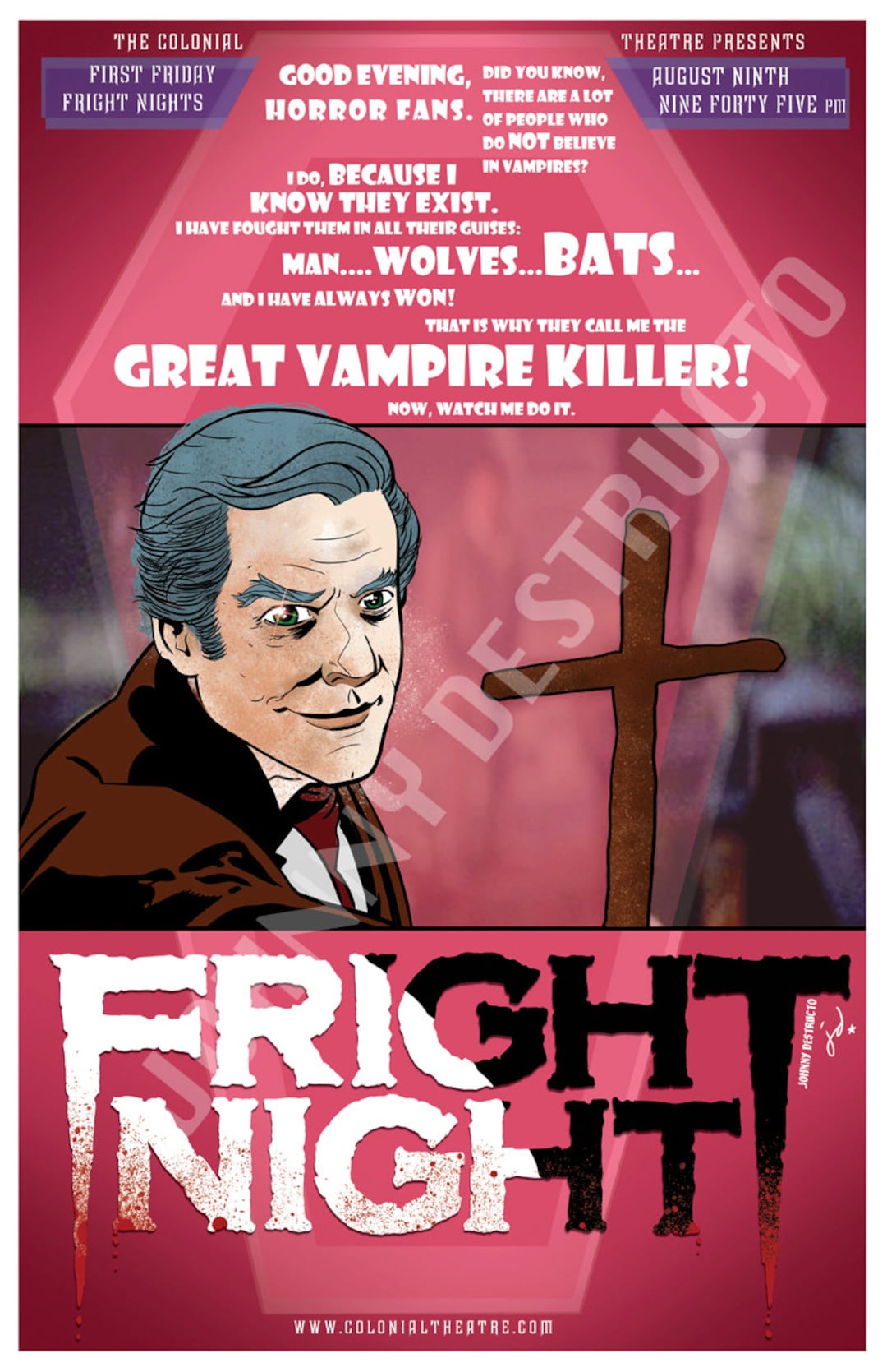 Fright Night (1985) Poster! - Etsy