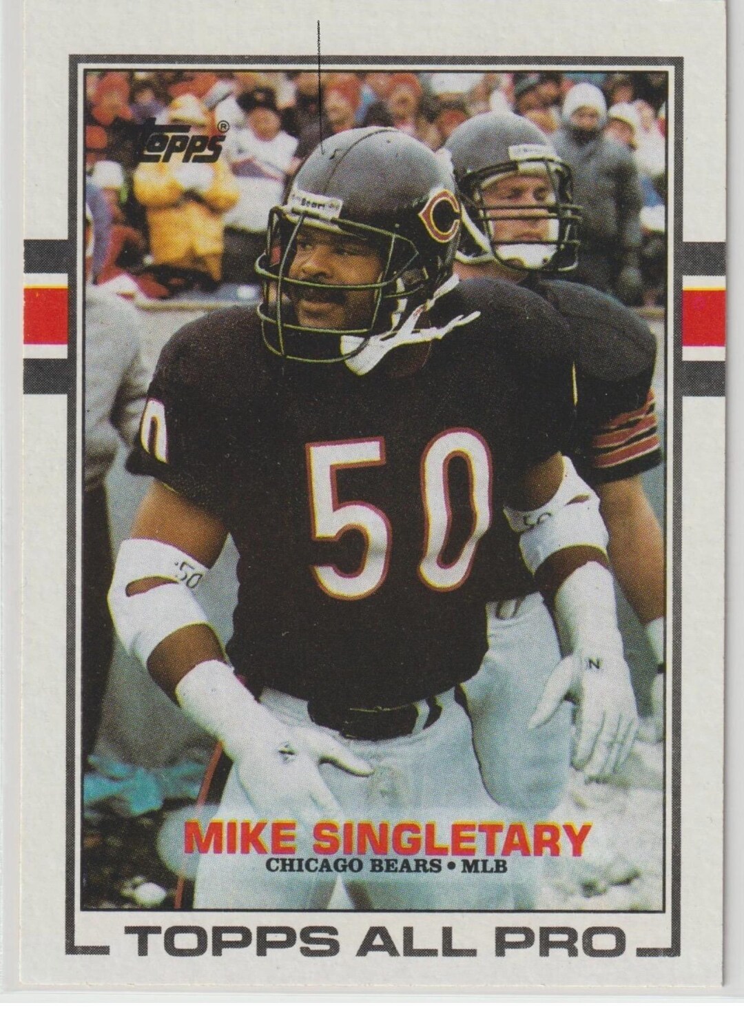 Mike Singletary-1989 Topps All-pro #58 Bears - Etsy