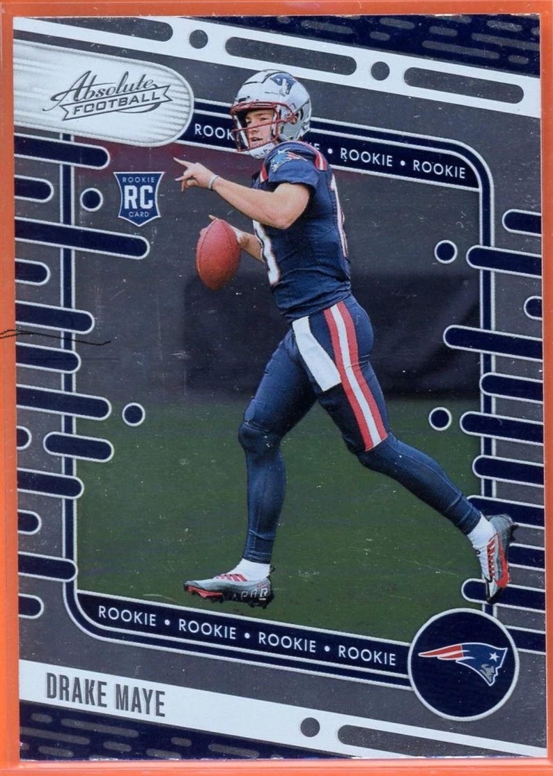 Drake Maye Retail Rookie 2024 Panini Absolute #103 - Etsy