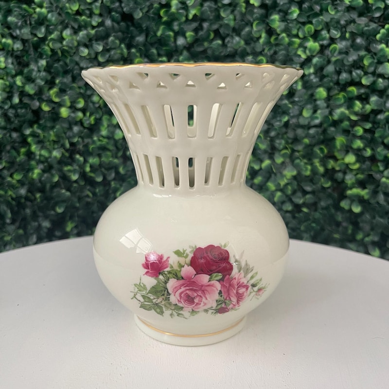 Lattice Ceramic Vase - Etsy