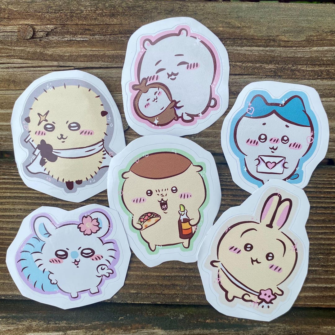 Chiikawa Character Stickers: Chiikawa, Hachiware, Usagi, and Friends - Etsy