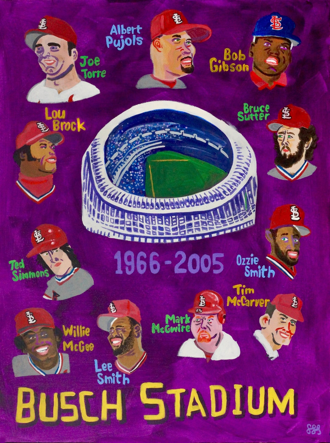 The Old Busch Stadium - Etsy