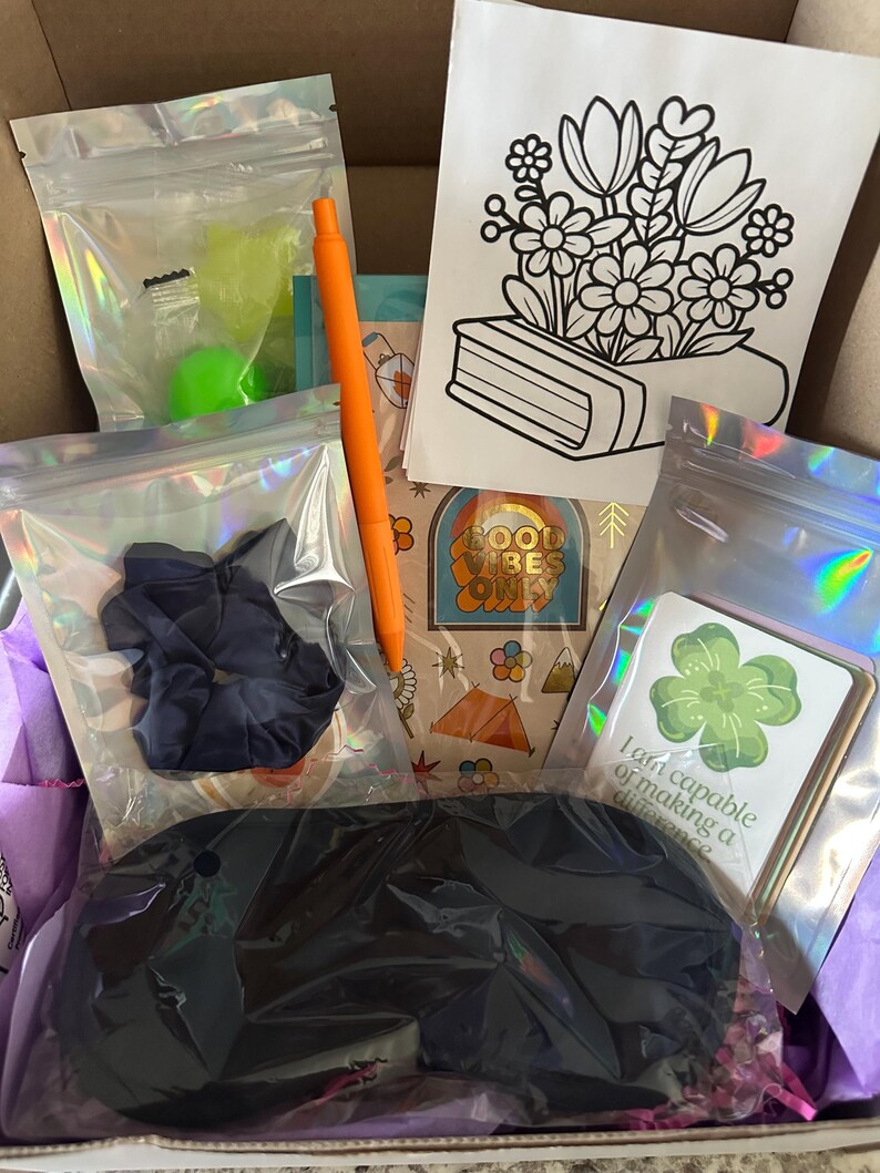 Teen Self Care Box – Calm Kit With Journal, Affirmation Cards, Fidget ...
