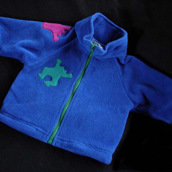 Royal Blue Fleece Jacket - Etsy