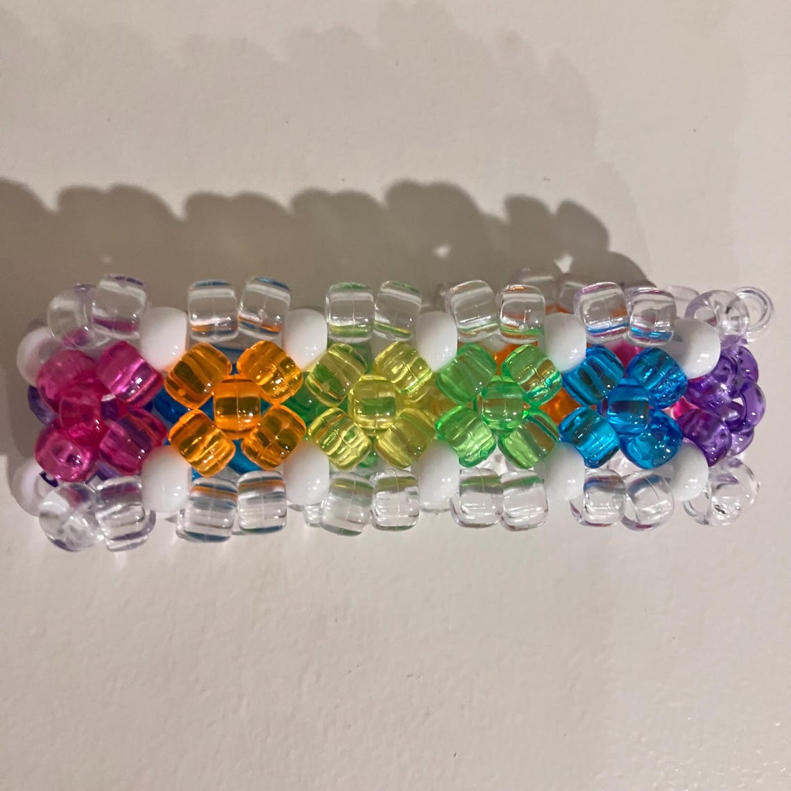 Translucent Rainbow Kandi X-base Cuffs - Etsy