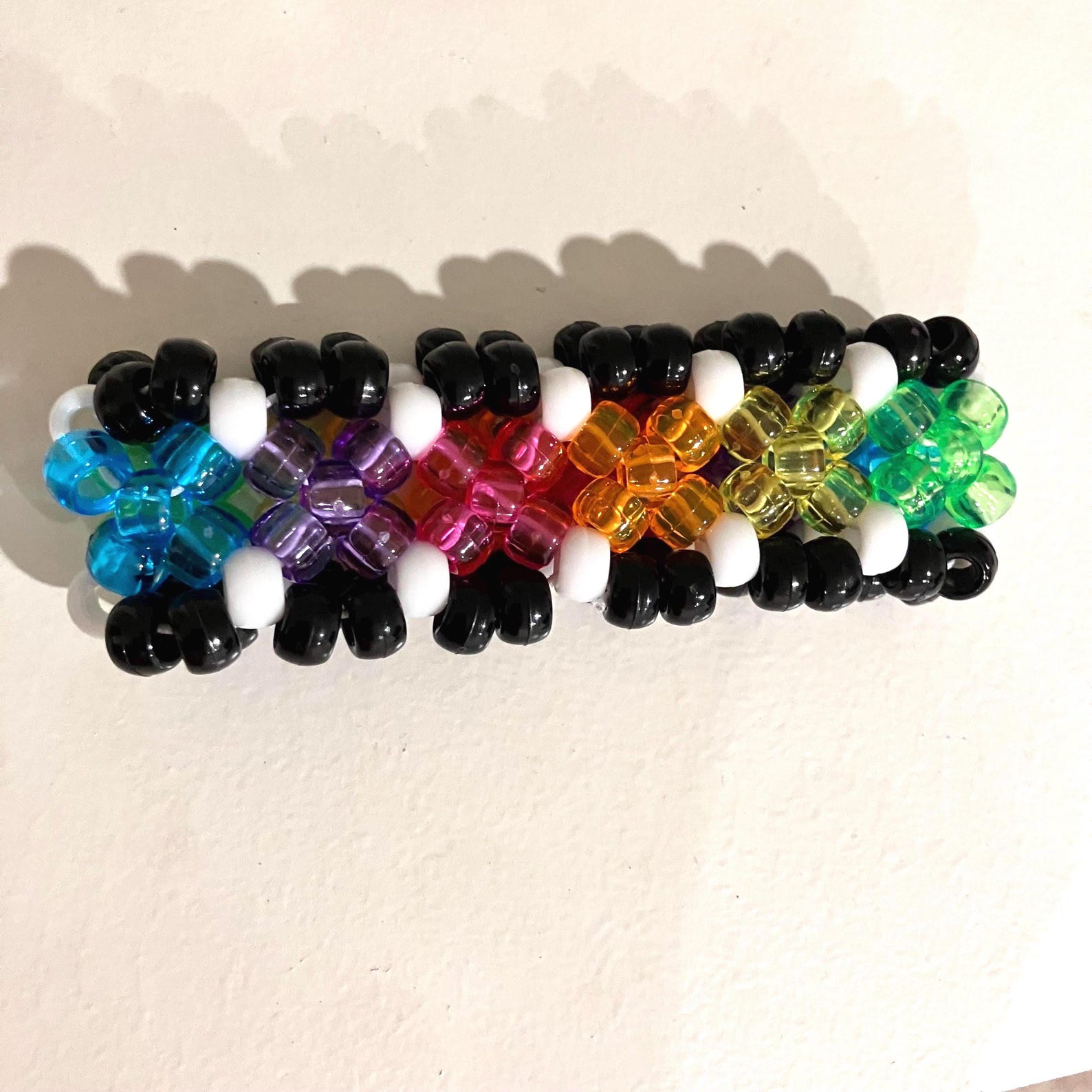Translucent Rainbow Kandi X-base Cuffs - Etsy