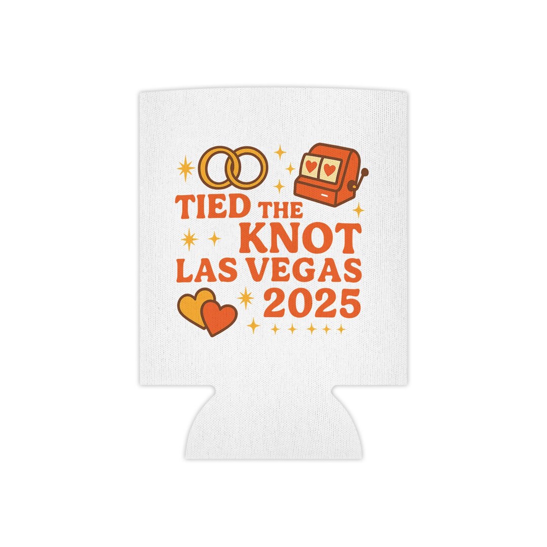 Tied the Knot Las Vegas 2025 Can Cooler, Custom Drink Holder ...