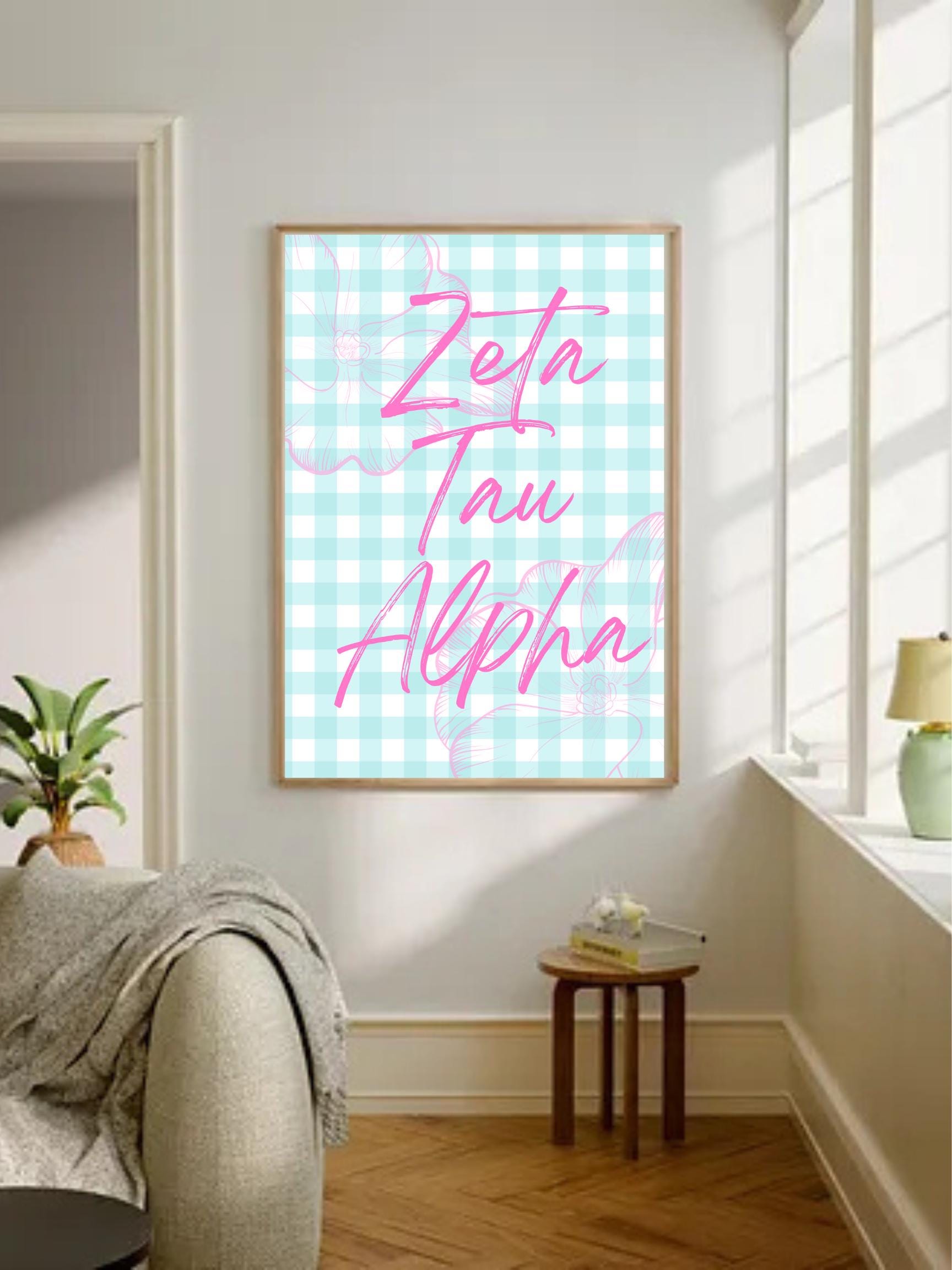 Zeta Tau Alpha Sorority Flower Digital Print - Etsy