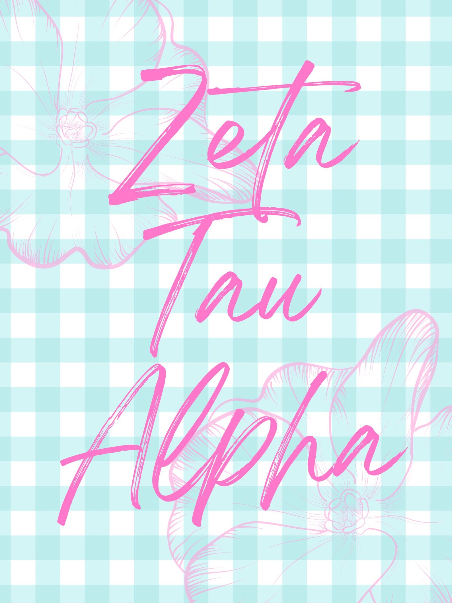 Zeta Tau Alpha Sorority Flower Digital Print - Etsy