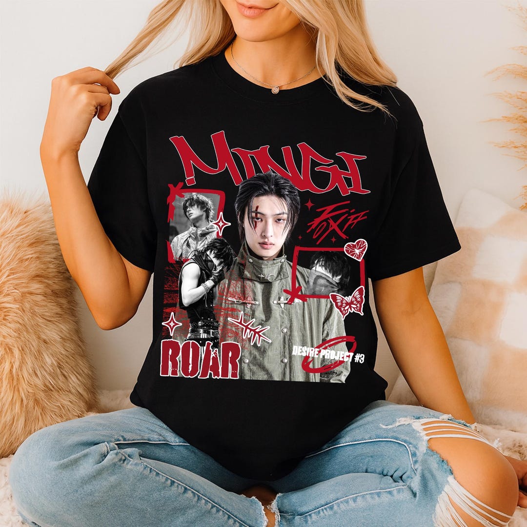 Retro Mingi Ateez Kpop Shirt, Mingi Fix off Roar Shirt, Ateez Golden ...