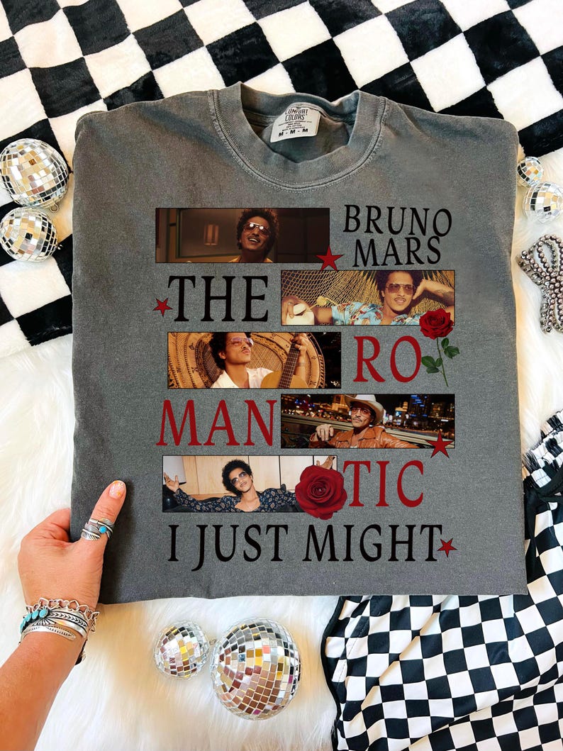 Bruno Mars The Romantic Tour PNG – Illustration de la tournée musicale ...