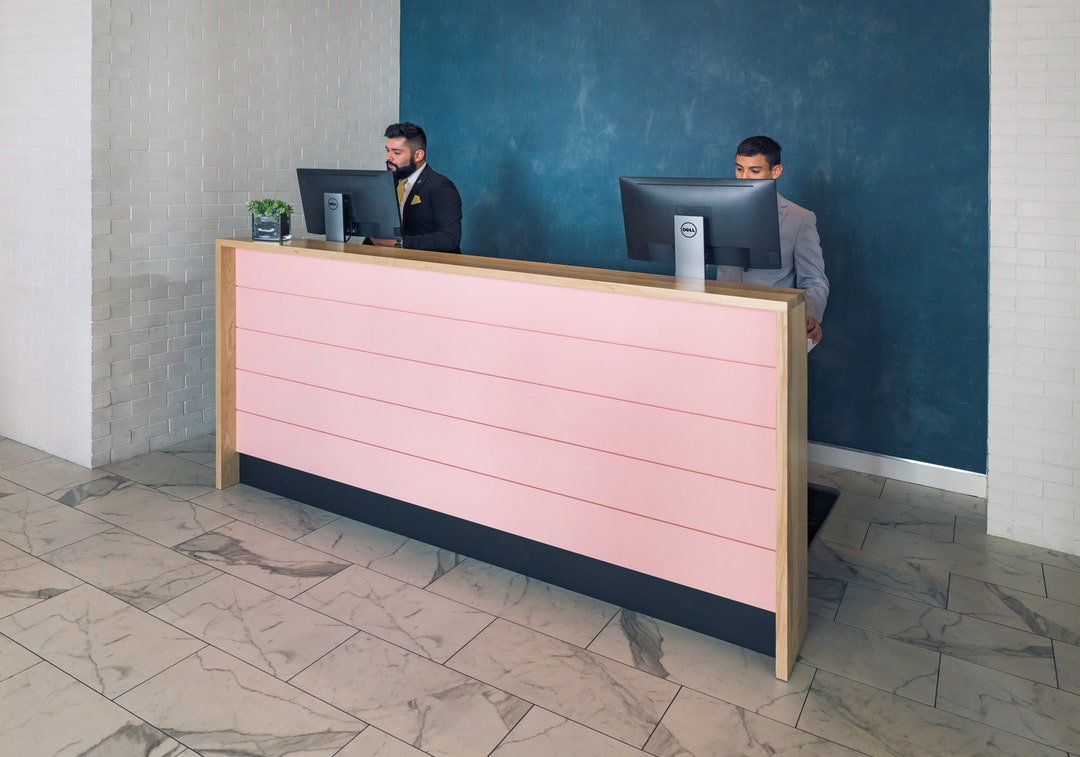 ADA Reception Desk in Modern Style That is 100% Customizable - Etsy