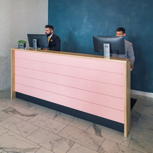 ADA Reception Desk in Modern Style That is 100% Customizable - Etsy